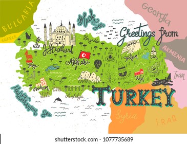 640 Turkey cartoon map Images, Stock Photos & Vectors | Shutterstock