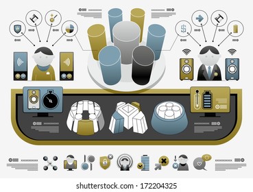 Interesting Volume Infographics Stock Vector (Royalty Free) 172204325 ...
