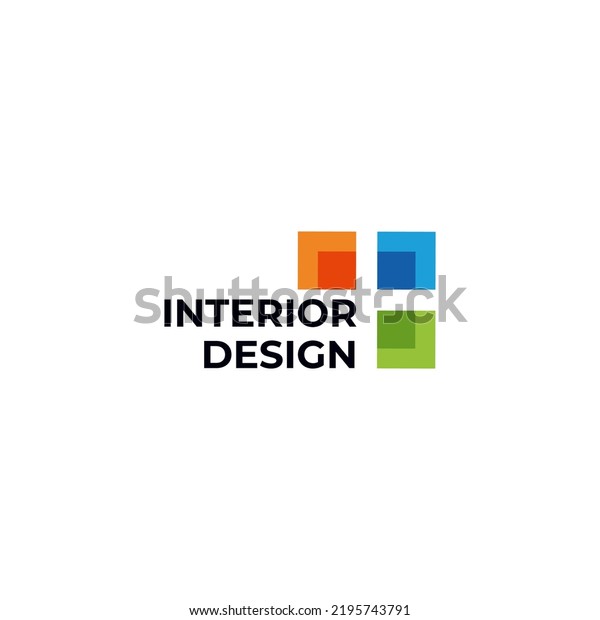 Interior Logo Design Modern Style Clean Stock Vector (Royalty Free ...