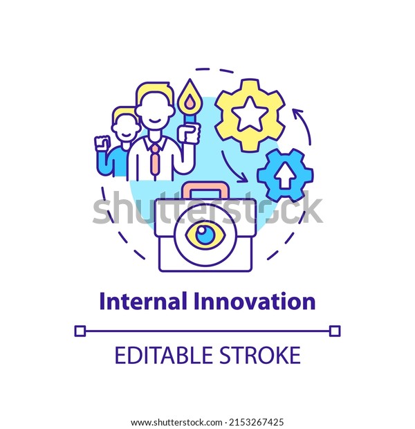 Internal Innovation Concept Icon Sourcing Ideas Stock Vector (Royalty ...