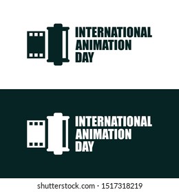 International Animation Day Design Vector Stock Vector (Royalty Free ...