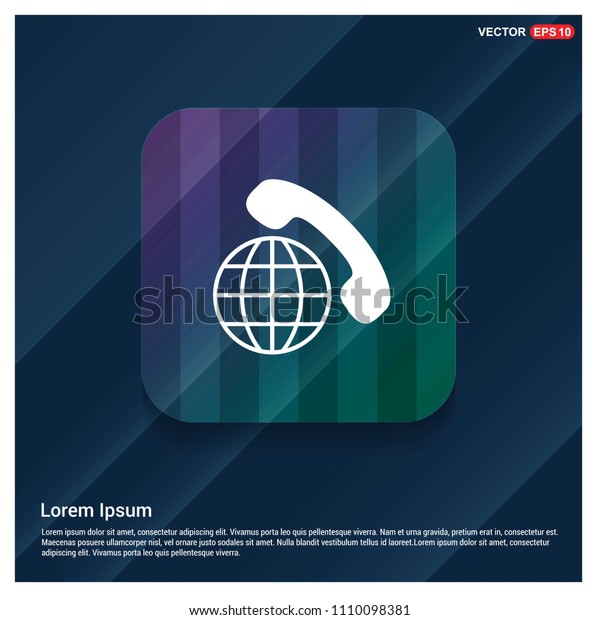 International Call Icon Free Vector Icon Stock Vector (Royalty Free ...