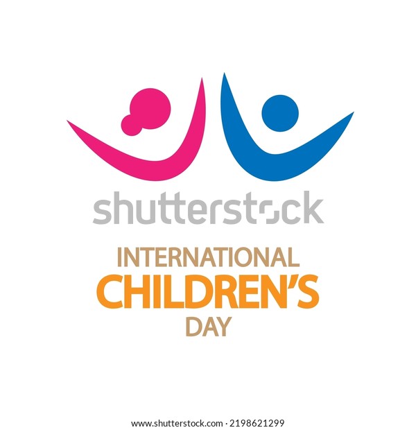 International Children Day Logo Vector Art Stock Vector (Royalty Free ...