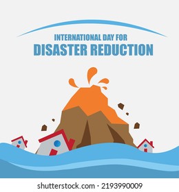 International Day Disaster Reduction Vector Simple Stock Vector ...