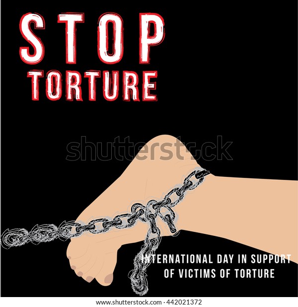 International Day Support Victims Torture Vector Stock Vector Royalty