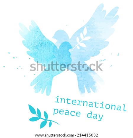 International Day Vector Postcard Illustration Two Stock Vector ...