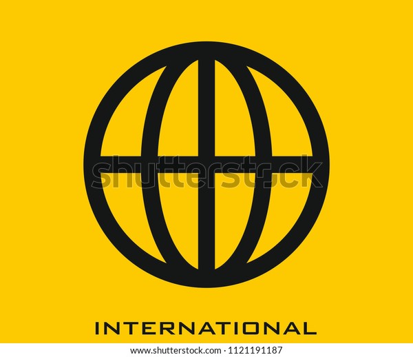 International Icon Signs Stock Vector (Royalty Free) 1121191187 ...