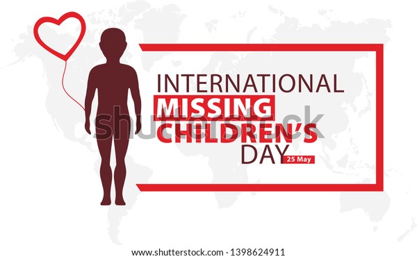 International Missing Childrens Day Boy Balloon Stock Vector (Royalty ...