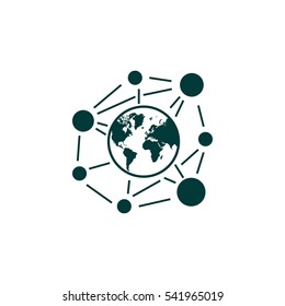 International Network Icon Stock Vector (Royalty Free) 541965019 ...