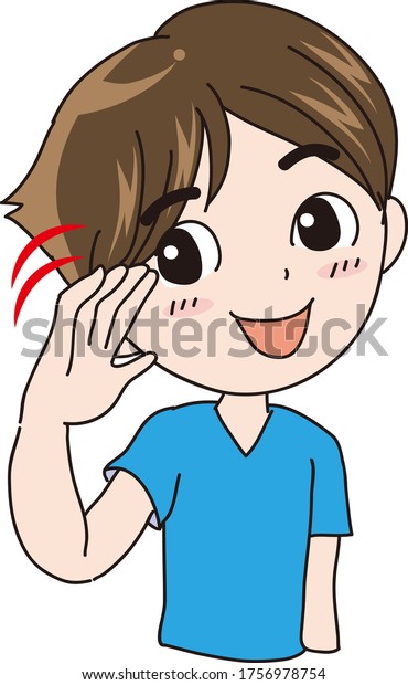 International Sign Language Goodbye Man Stock Vector (Royalty Free ...