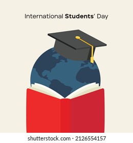 International Students Day Vector Illustration Stock Vector (Royalty ...