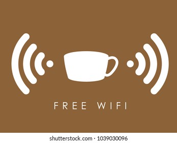Internet Cafe Poster Design On Brown Stock Vector (Royalty Free ...