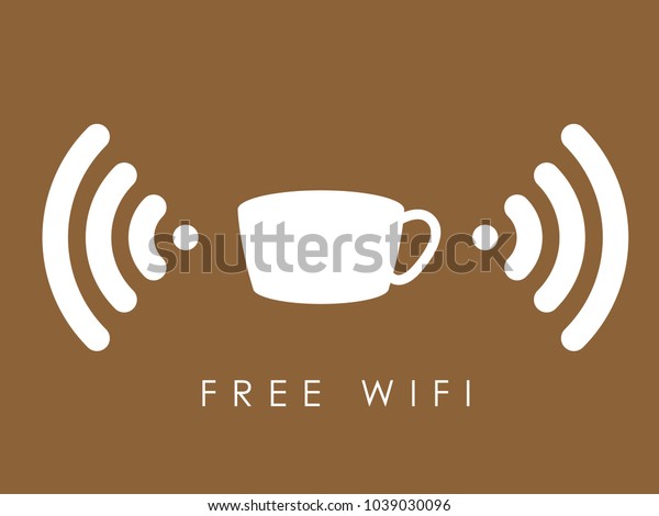 Internet Cafe Poster Design On Brown Stock Vector (Royalty Free ...