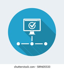 Internet Check Point Icon Stock Vector (Royalty Free) 589605533 ...