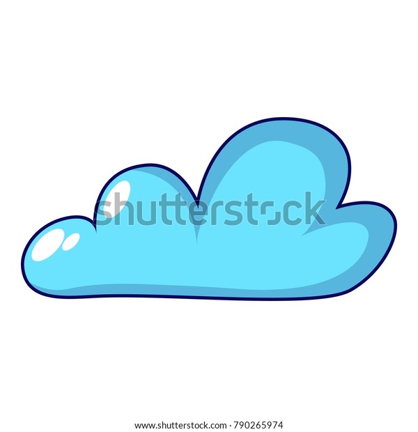 Internet Cloud Icon Cartoon Illustration Internet 스톡 벡터(로열티 프리) 790265974