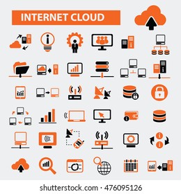 Internet Cloud Icons Stock Vector (Royalty Free) 476095126 | Shutterstock