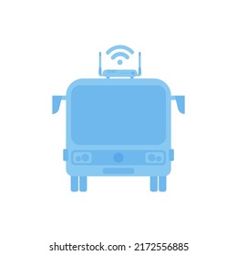 Internet Connected Bus Iot Automation Concept Stock Vector (Royalty ...