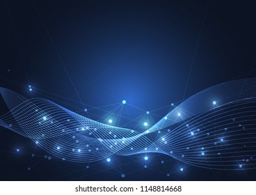 Internet Connection Abstract Sense Science Technology Stock Vector ...