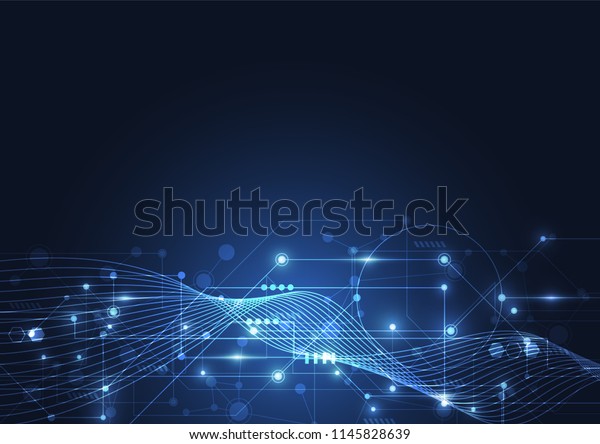 Internet Connection Abstract Sense Science Technology Stock Vector ...