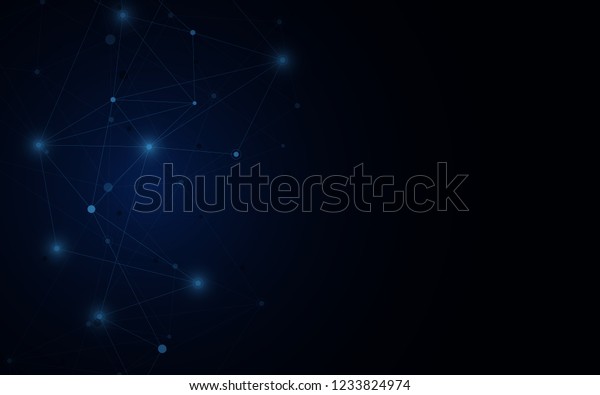 Internet Connection Geometric Abstract Background Connected Stock ...