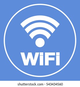 Wireless Network Symbol Internet Connection Icon Stock Vector (Royalty ...