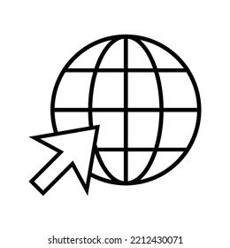 Internet Globe Icon Design Template Vector Stock Vector (Royalty Free ...