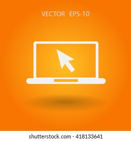Internet Icon Cursor Arrow On Laptop: เวกเตอร์สต็อก (ปลอดค่าลิขสิทธิ์ ...