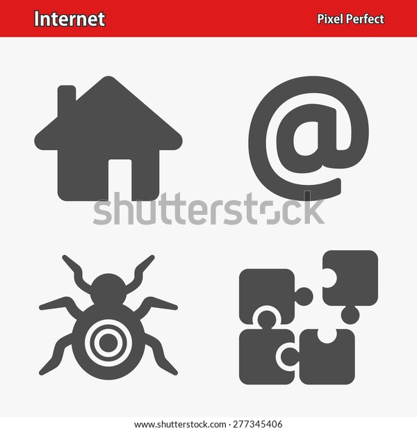Internet Icons Professional Pixel Perfect Icons Stock Vector (Royalty ...