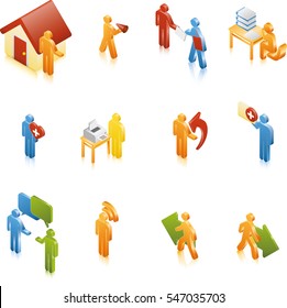 679 Isometric stick figure Stock Vectors, Images & Vector Art ...