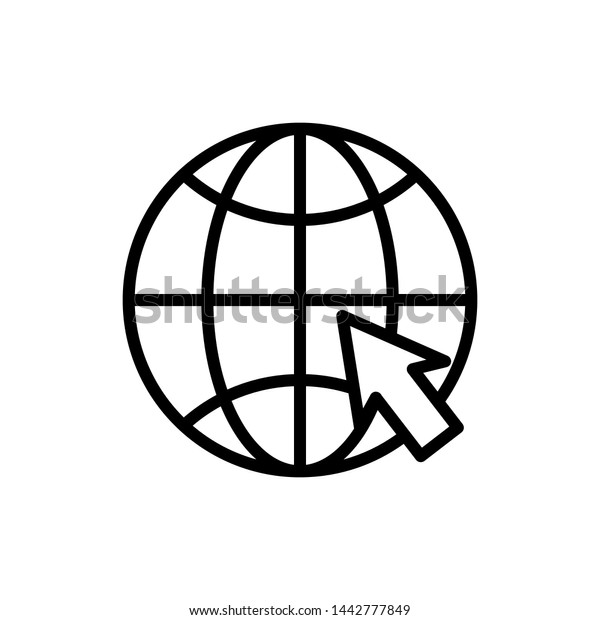 Internet Line Art Icon Vector Apps 스톡 벡터(로열티 프리) 1442777849 | Shutterstock
