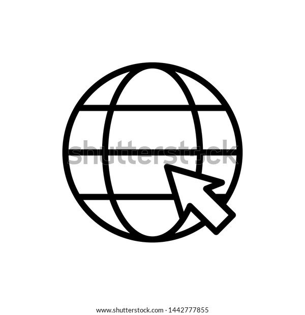 Internet Line Art Icon Vector Apps Stock Vector (Royalty Free ...
