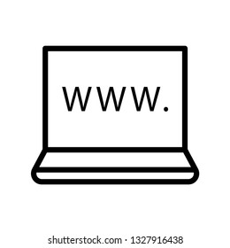 Internet Line Icon Stock Vector (Royalty Free) 1327916438 | Shutterstock
