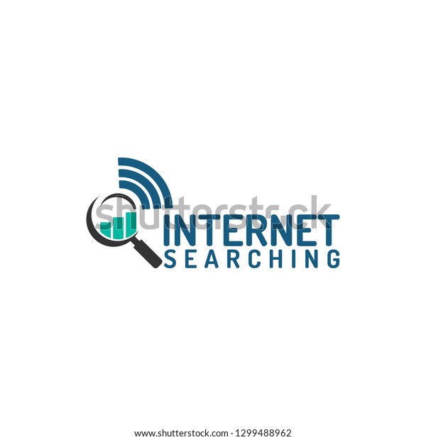 Internet Searching Logo Design Stock Vector (Royalty Free) 1299488962