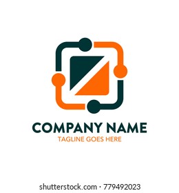 Internet Service Logo Abstract Technology Editable Stock Vector ...