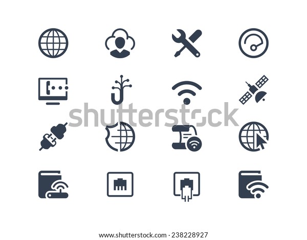 Internet Service Internet Provider Icons Stock Vector (Royalty Free ...