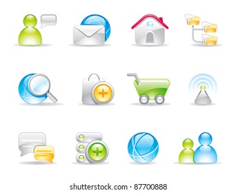 Internet Shiny Icons Logo Stock Vector (Royalty Free) 87700888 ...
