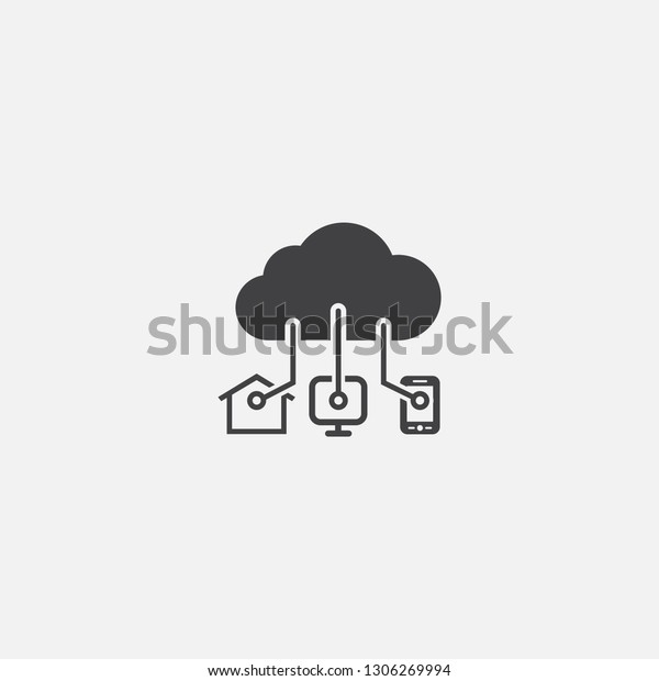 Internet Things Base Icon Simple Sign Stock Vector (Royalty Free ...