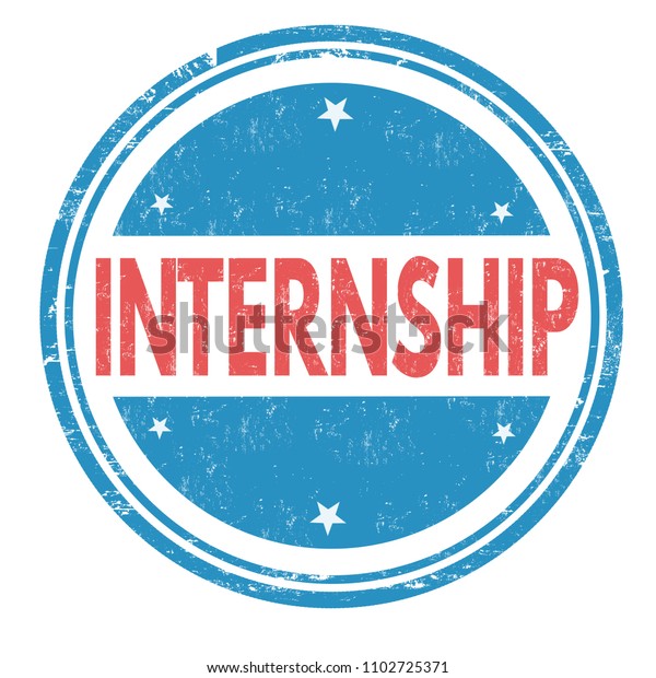 Internship Grunge Rubber Stamp On White Stock Vector (Royalty Free ...