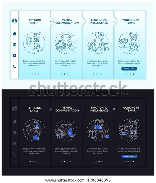 Interpersonal Skill Self Assessment Onboarding Vector Stock Vector ...