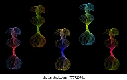 Interpolation Art Abstract Illustration Vector Wallpaper Stock Vector ...