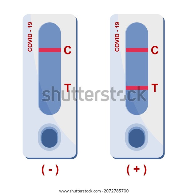 Interpretation Covid19 Antigen Test Results Infographic: เวกเตอร์สต็อก ...