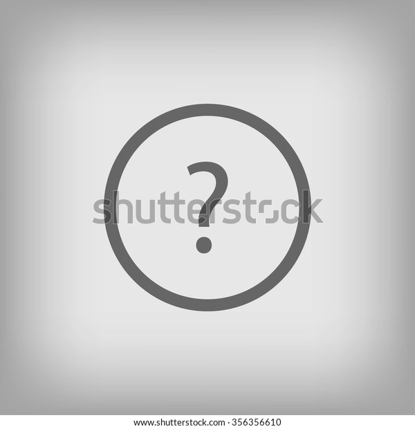 Interrogation Sticker Icon Stock Vector (Royalty Free) 356356610 ...