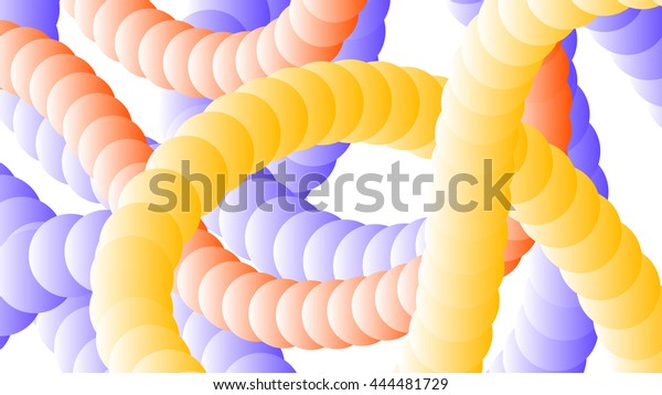 Intersecting Pipes Cables On White Background Stock Vector (Royalty ...