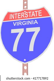 Interstate Highway 77 Road Sign Ohio: เวกเตอร์สต็อก (ปลอดค่าลิขสิทธิ์ ...