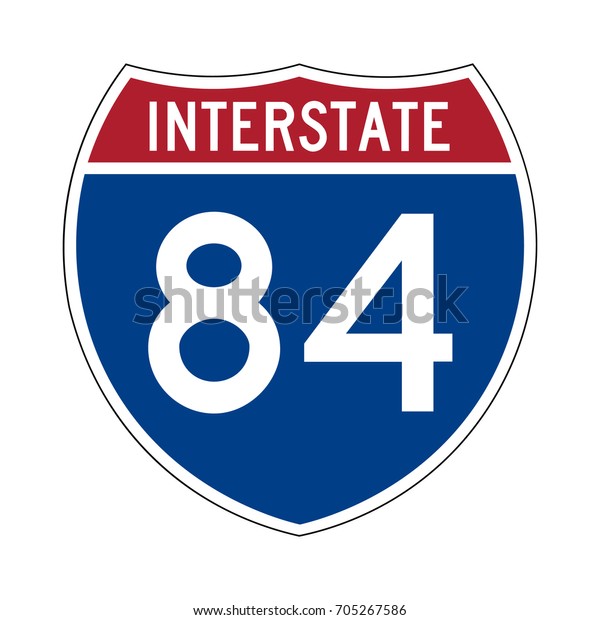 Interstate Highway 84 Road Sign 库存矢量图（免版税）705267586 | Shutterstock