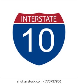 Vector Illustration Interstate Highway 70 Road Stock Vector (Royalty ...