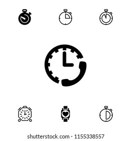 Interval Icon Collection 7 Interval Filled Stock Vector (Royalty Free ...