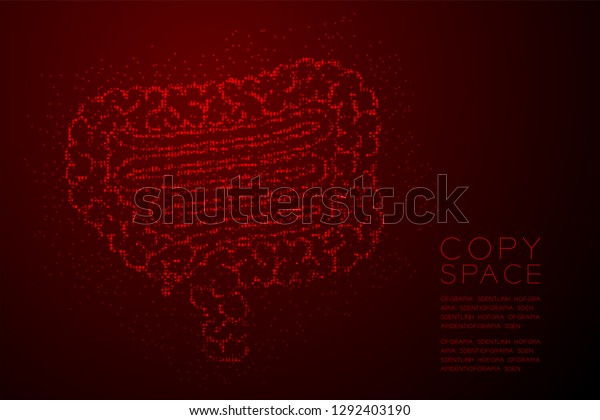 Intestine Shape Abstract Geometric Bokeh Light Stock Vector (Royalty ...