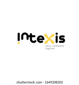 Intex Logo Creative Lettermark Logo Smart Stock Vector (Royalty Free ...