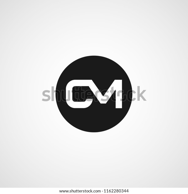 Intial Letter Cm Logo Template Design Stock Vector (Royalty Free ...